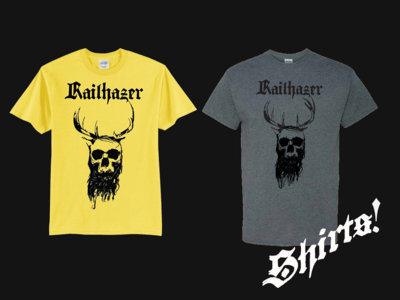 Railhazer - Horned King T-Shirt [Black on Yellow & Black on Heather ...