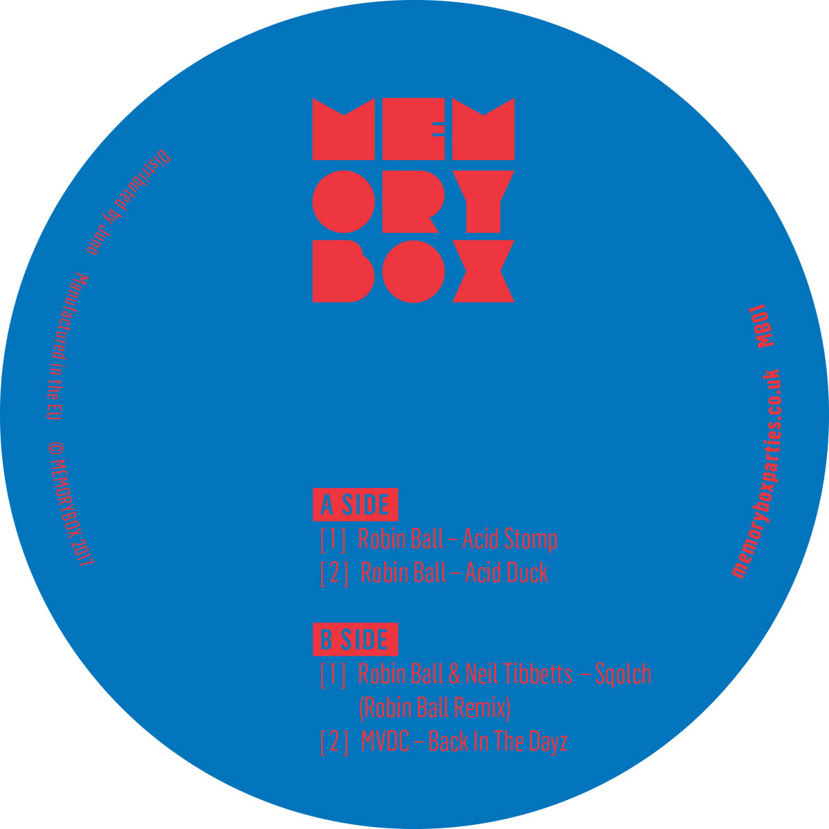 Robin Ball - Acid Stomp | Robin Ball / Neil Tibbs / MVDC | Memory Box