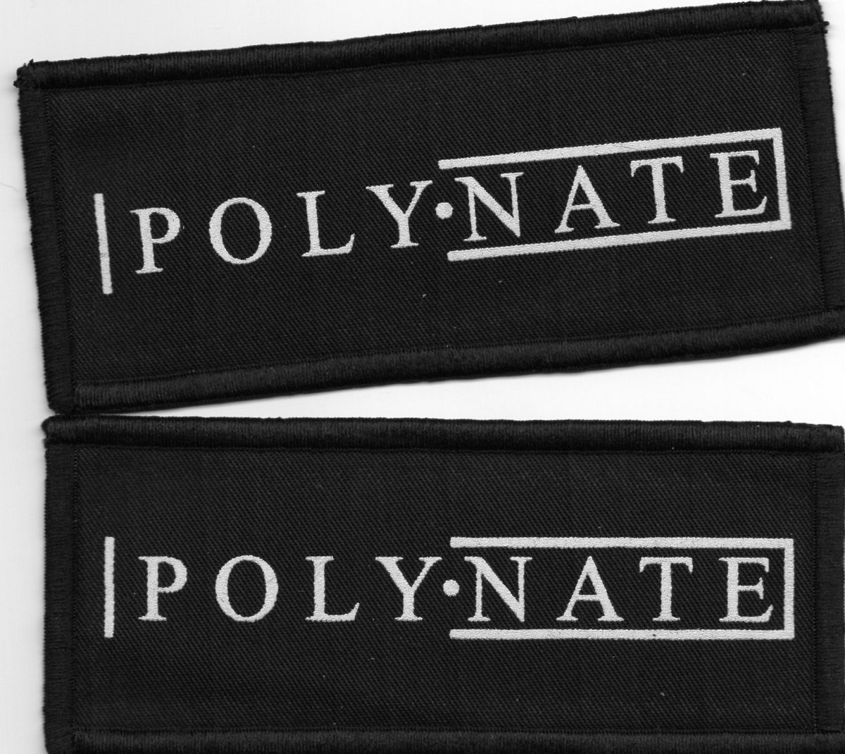 POLYNATE PREMIUM RECTANGULAR SCREEN PRINTED PATCH 12X5 cm | POLYNATE