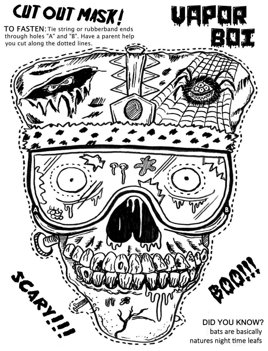 Cereal Box Style Cutout Masks | Genki Genki Panic