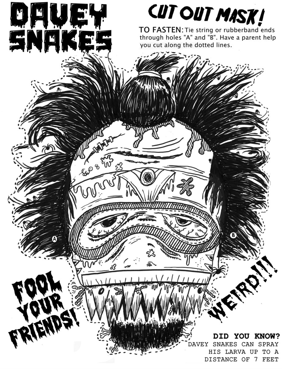 Cereal Box Style Cutout Masks | Genki Genki Panic