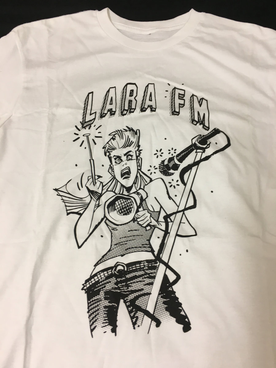 White Lara FM Anime T shirt - SOLD OUT | LARA FM MUSIC