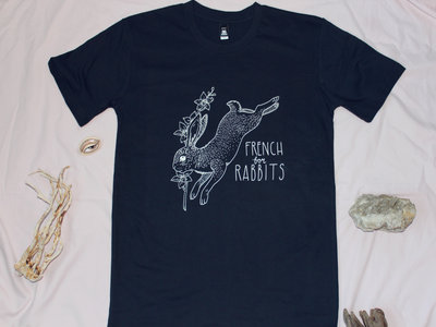 Navy Blue 'Rabbit' Unisex T-Shirt | French for rabbits