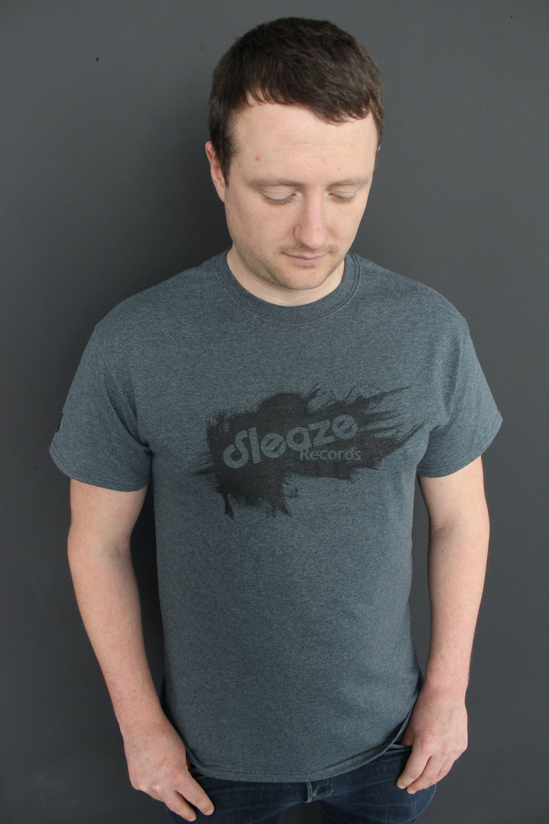 Sleaze Records T-Shirt (Grey/Black) SOLD OUT | Sleaze Records