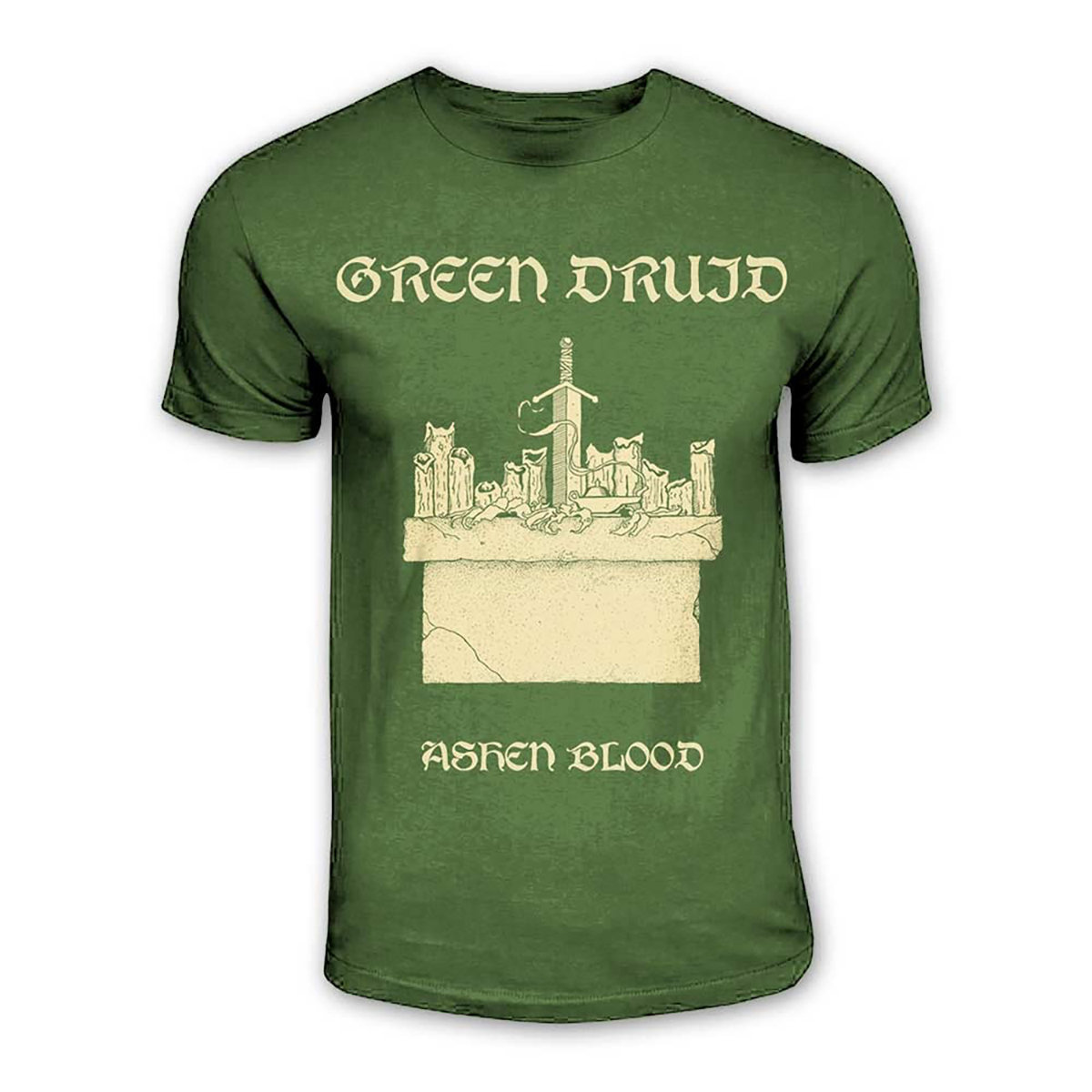Ashen Blood Green T shirt | Green Druid