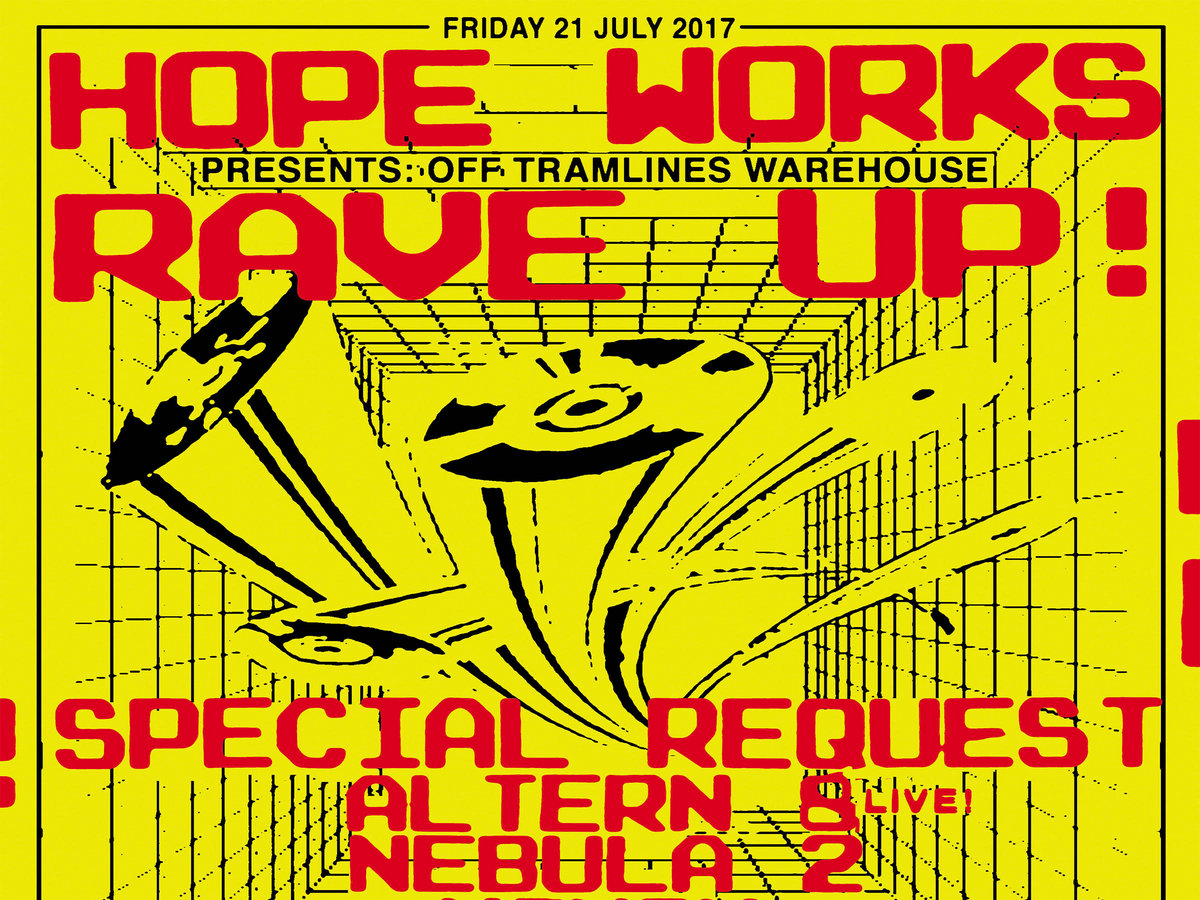 A3 poster of the Hope Works Rave Up Ft Special Request, Altern8 (live ...