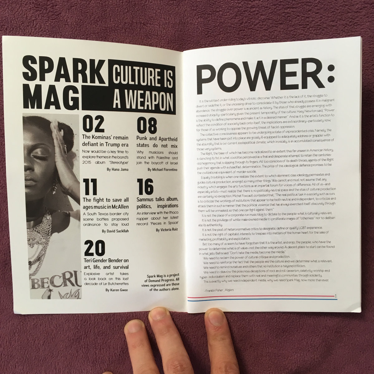 Spark Mag Selected Articles Vol. 1 | Downtown Boys