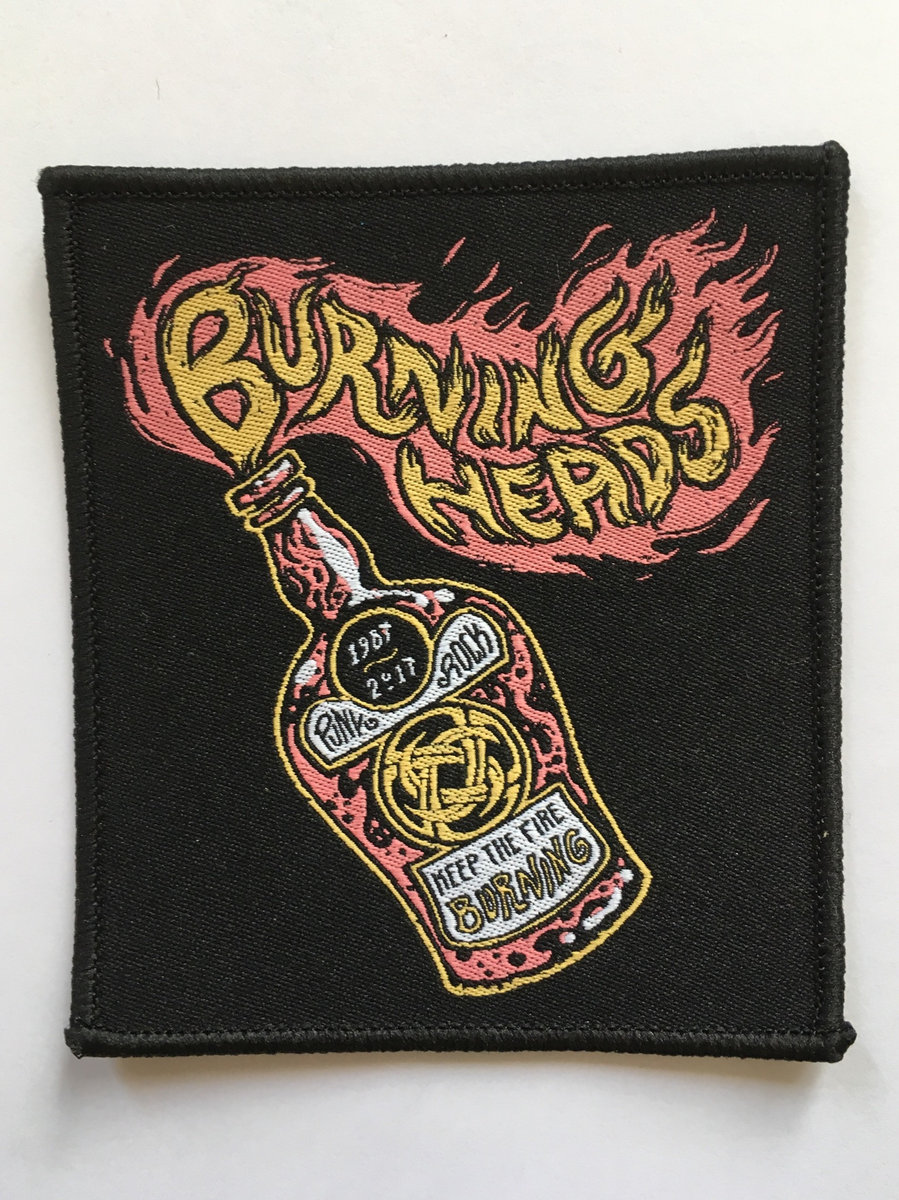 Burning Heads - "Keep the Fire Burning" patch brodé / embroidered patch ...