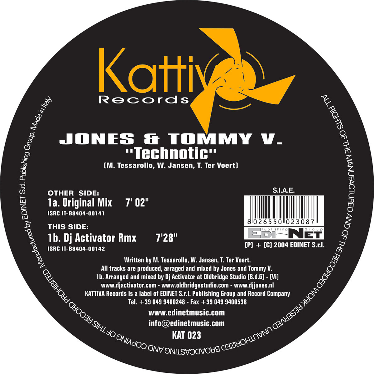 Technotic | Jones & Tommy V. | Activator