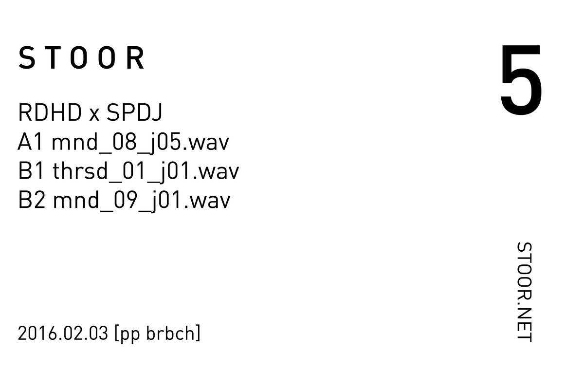 5 RDHD x SPDJ | RDHD x SPDJ | STOOR