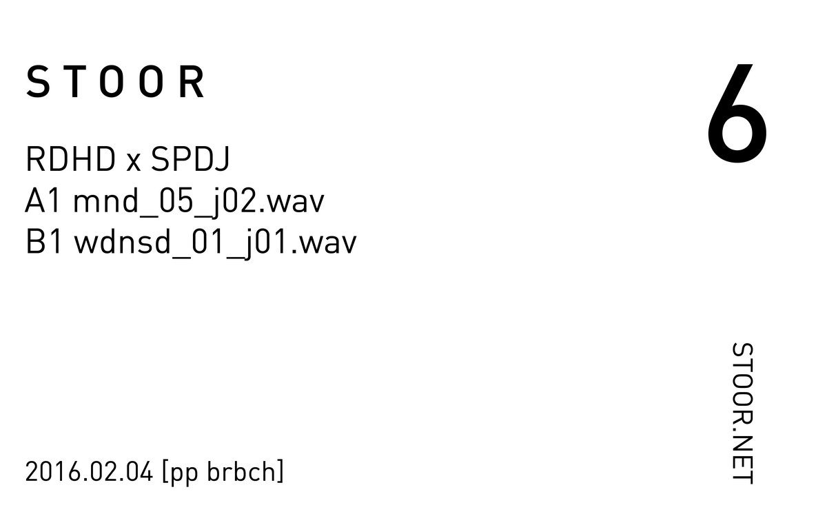 6 RDHD x SPDJ | RDHD x SPDJ | STOOR
