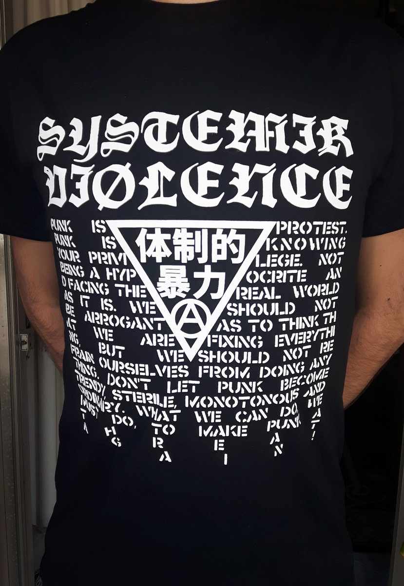"Punk is Protest" Black T-shirt | Systemik Viølence