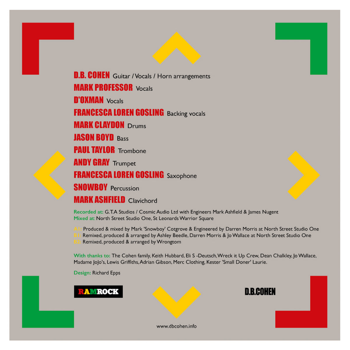 RR005 - DB Cohen ft D'Oxman & Mark Professor - Find A Way EP - Original ...