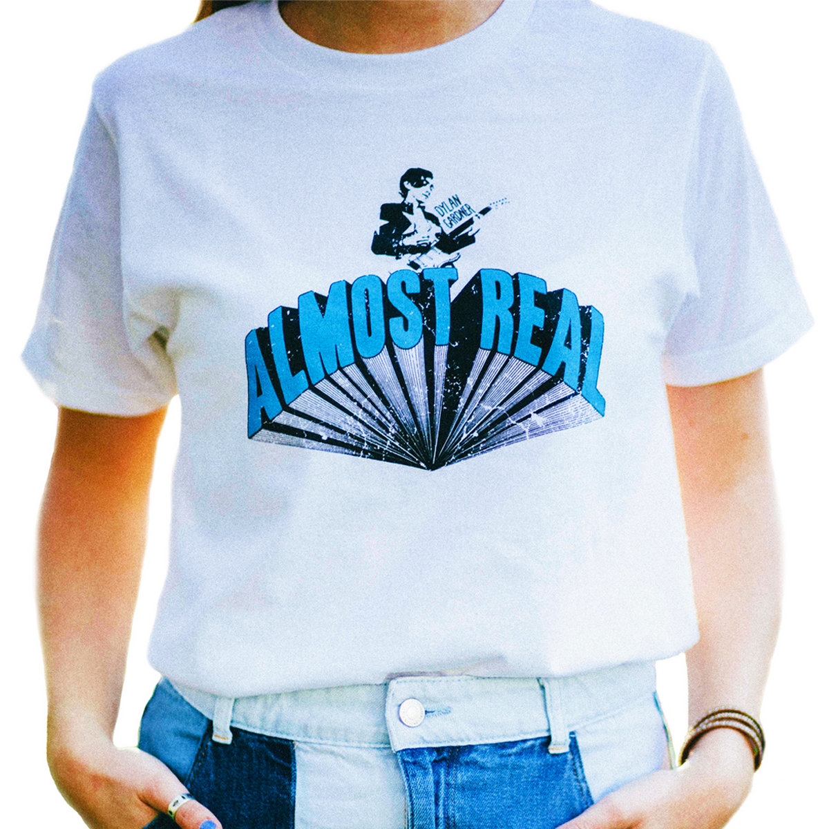 Almost Real Unisex White T Shirt | Dylan Gardner