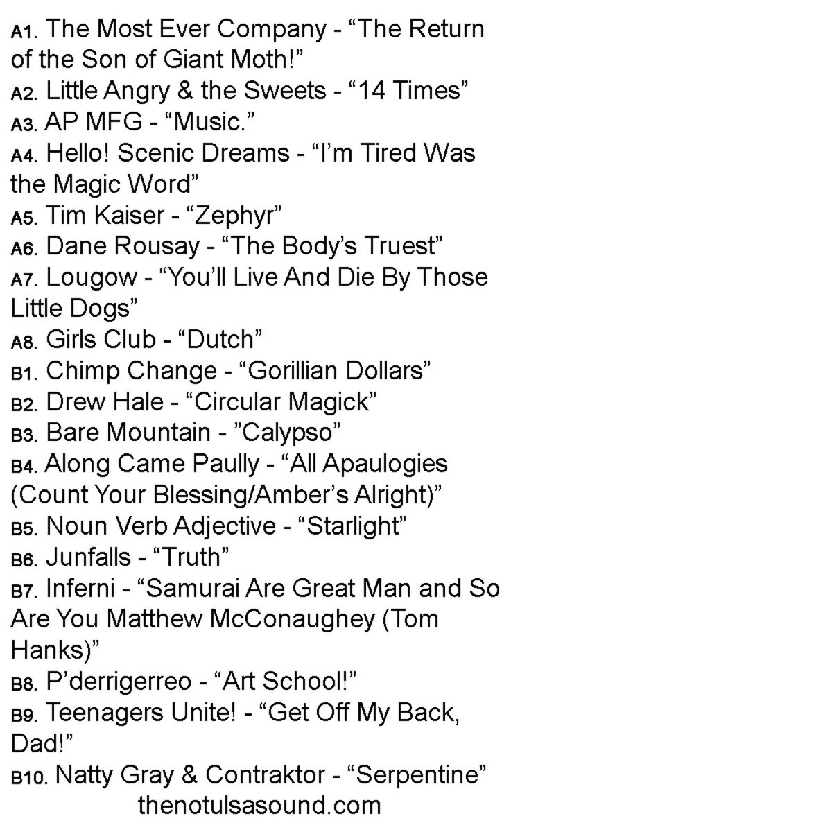 SOUND-01 | The No Tulsa Sound