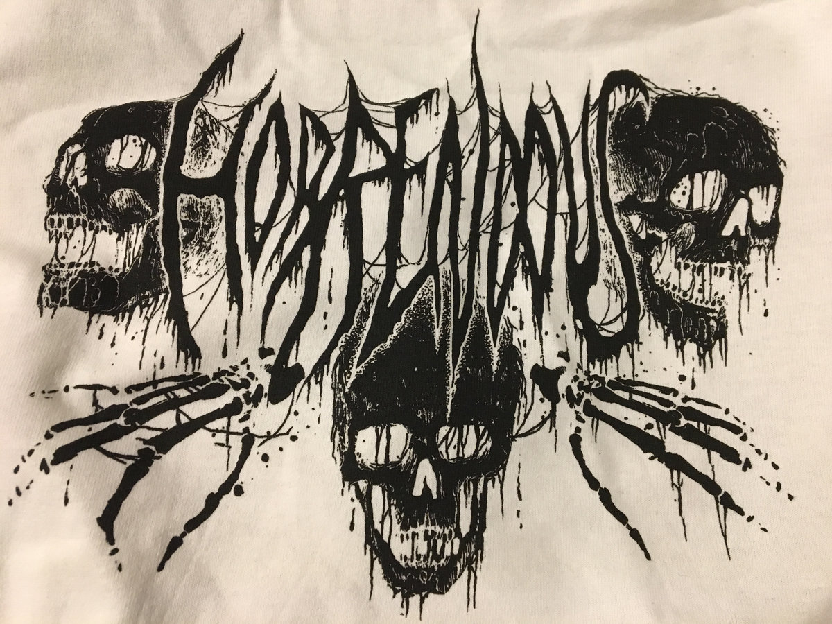 White Logo shirt repress | Horrendous