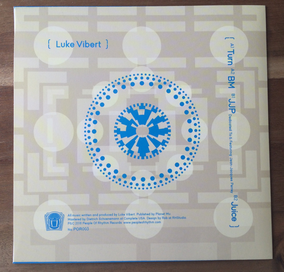 Luke Vibert "Turn" EP | Luke Vibert | People of Rhythm Records