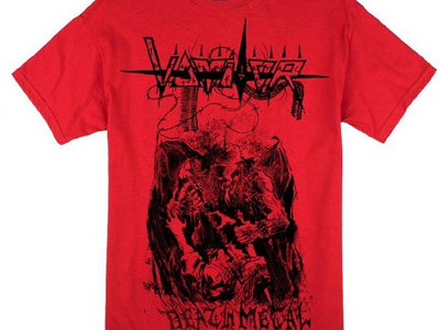 Vomitor 'Death Metal Or Fuckin Die' limited edition red t-shirt ...