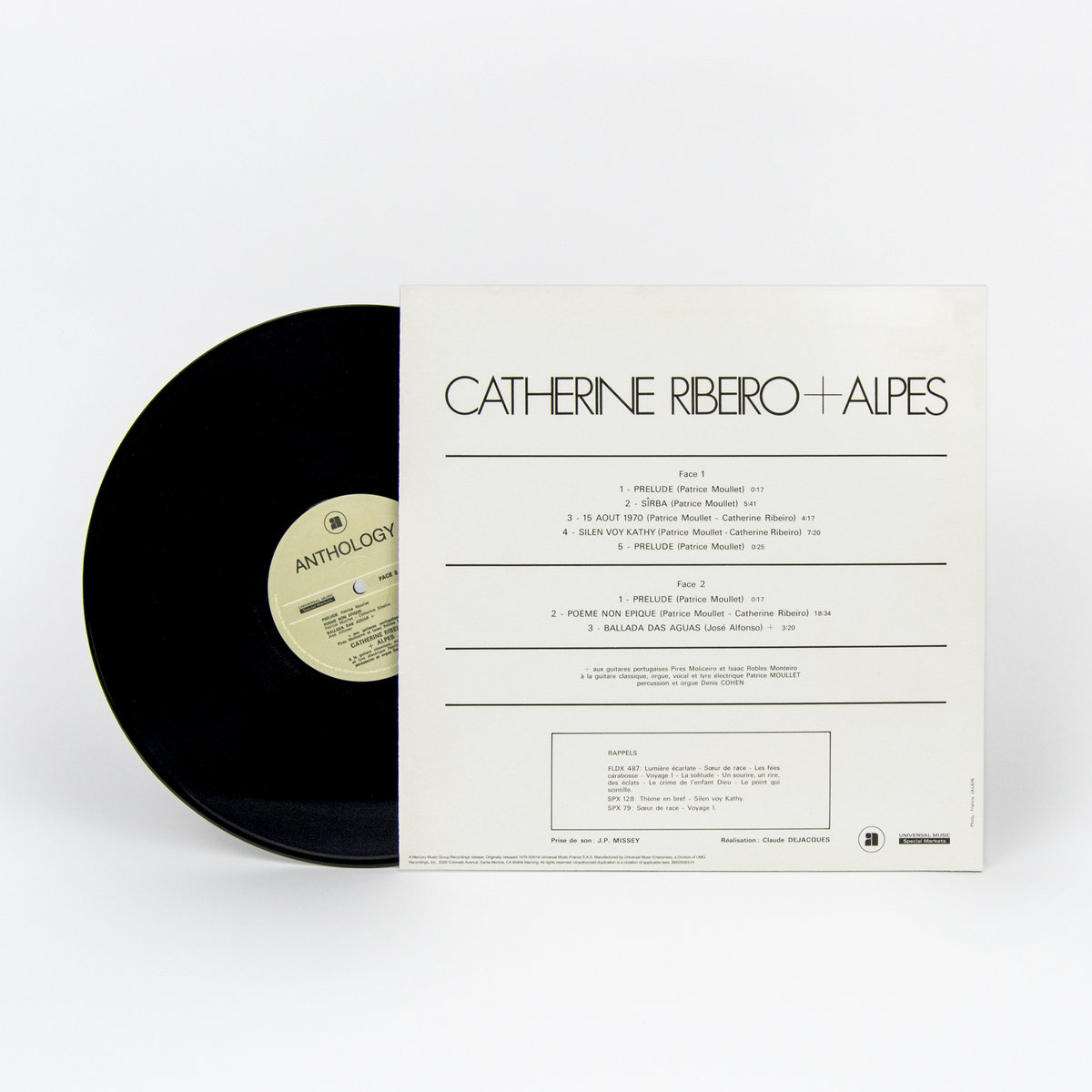 Catherine RIBEIRO + ALPES 3xLP Reissues | Catherine RIBEIRO + ALPES ...