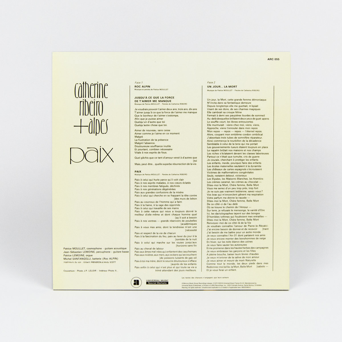 Catherine RIBEIRO + ALPES 3xLP Reissues | Catherine RIBEIRO + ALPES ...