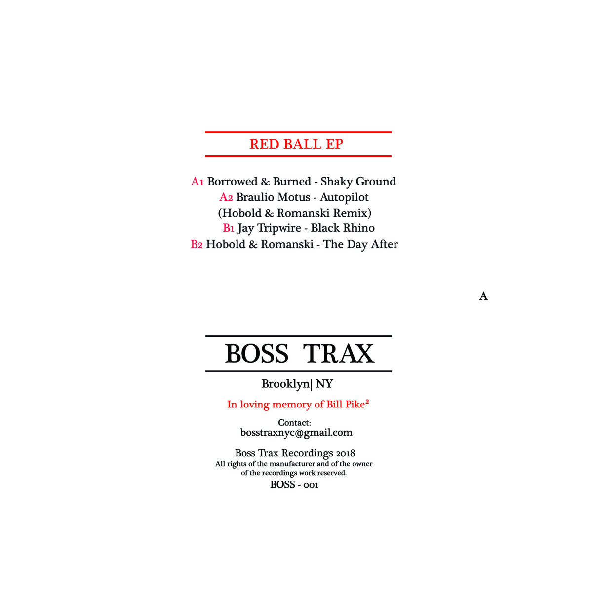 Red Ball EP | Jay Tripwire, Borrowed & Burned, Andrew Hobold, and Ryan ...