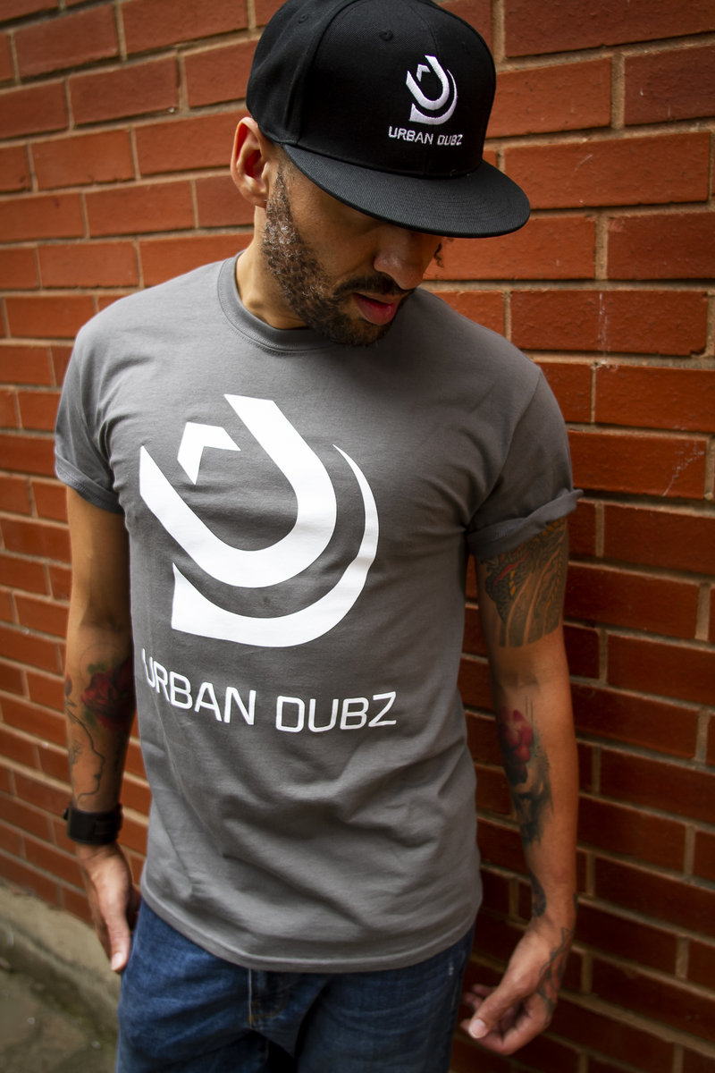 Urban Dubz Logo & Name T-Shirt - Charcoal Grey | Jeremy Sylvester
