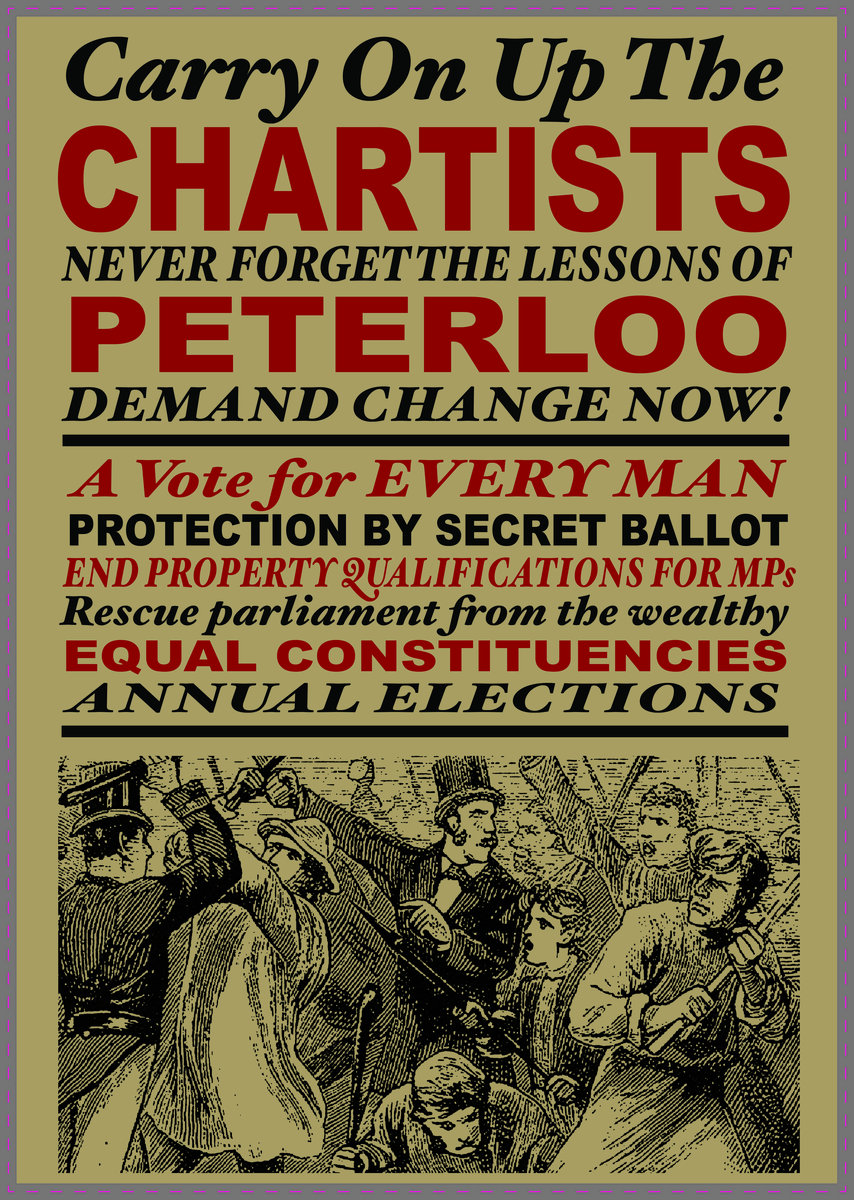 A3 limited edition Chartists art print | Before Victoria