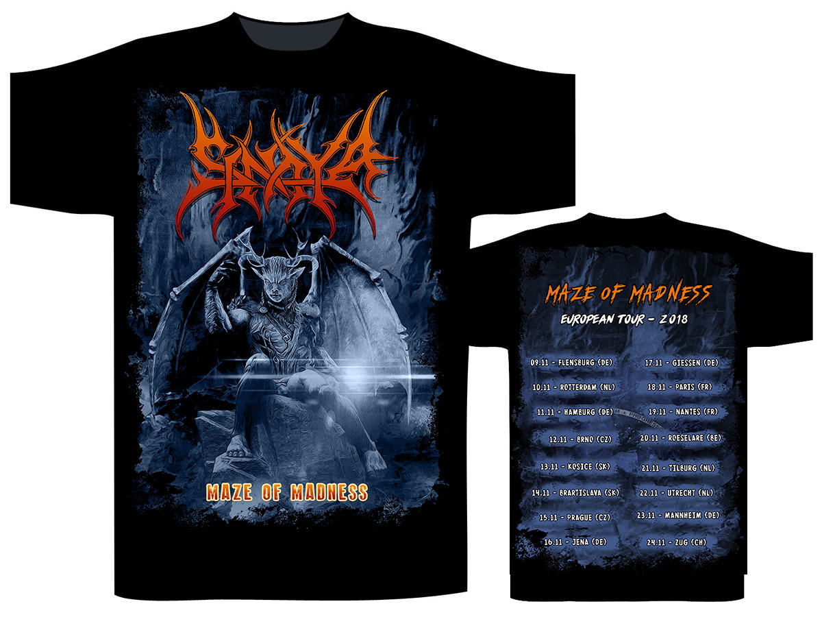 The Grand Slam "Maze of Madness" Europe Tour T-shirt | Brutal Records