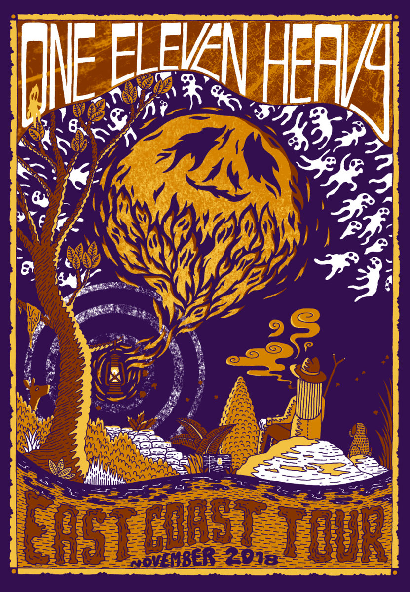 One Eleven Heavy East Coast Tour 2018 poster | One Eleven Heavy