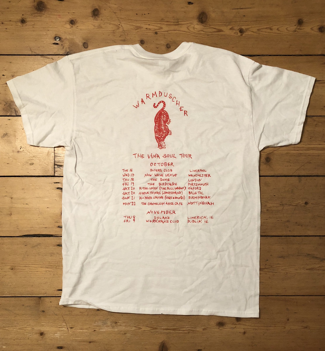 Warmduscher Vina Soul Tour T-Shirts | Warmduscher
