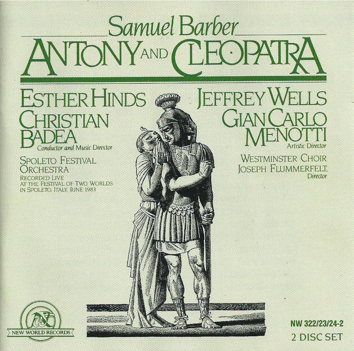 Antony And Cleopatra - (1983/07/01) Full Double Album | Samuel BARBER ...