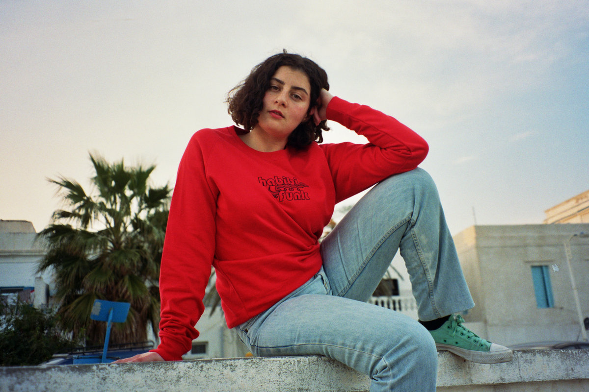 "Habibi Funk Logo" - Sweatshirt - Unisex Cut - Red - Design as ...