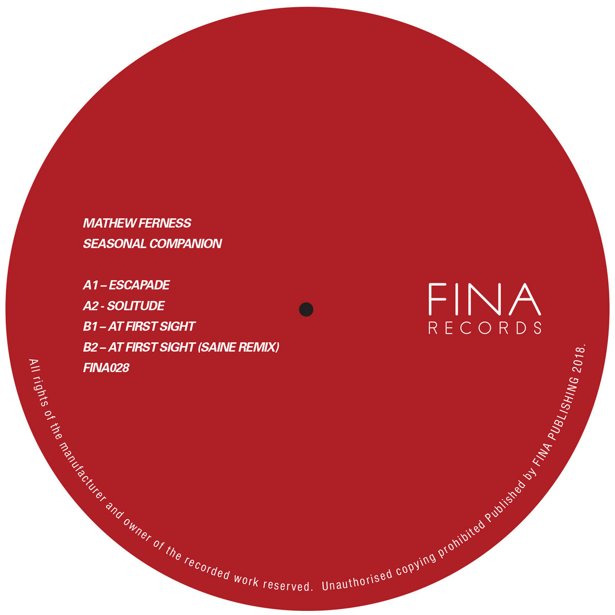 Mathew Ferness - Seasonal Companion (FINA028) | Mathew Ferness | FINA ...