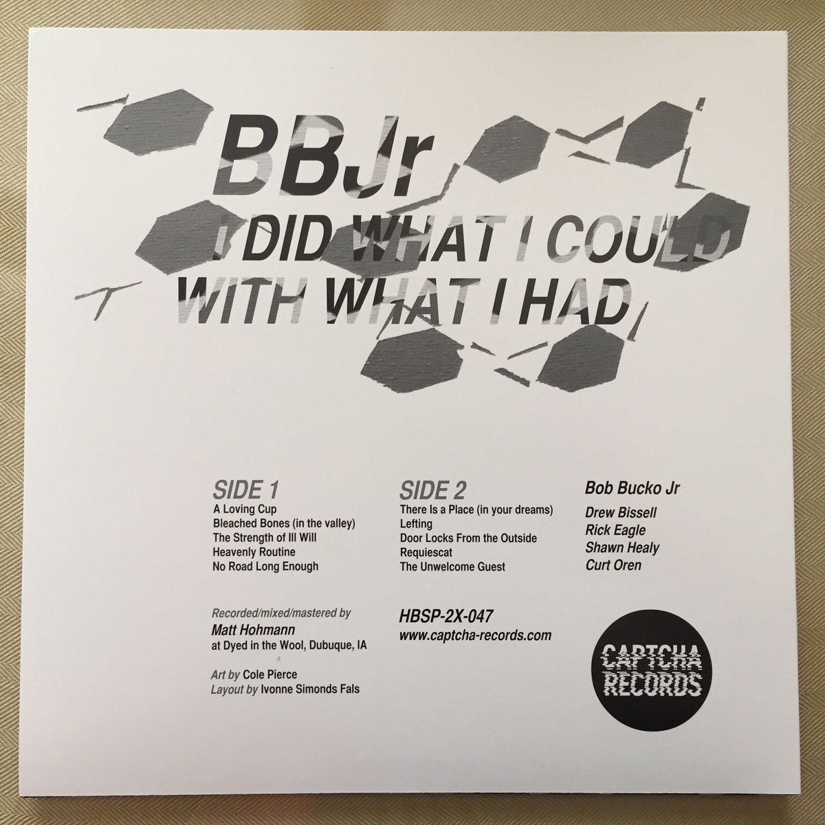 I Did What I Could With What I Had | Bob Bucko Jr