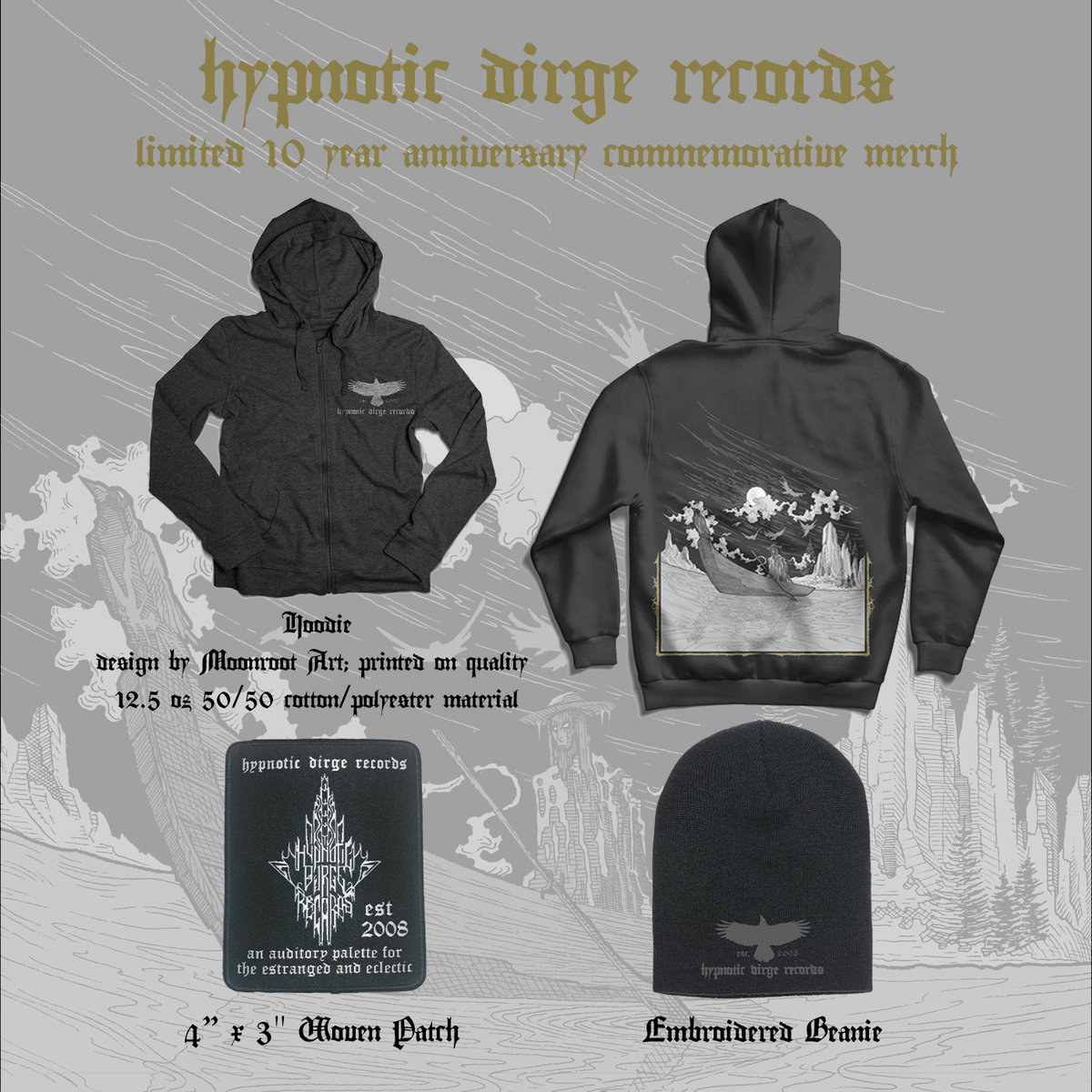 HDR 10 year commemorative merch pack | Hypnotic Dirge Records