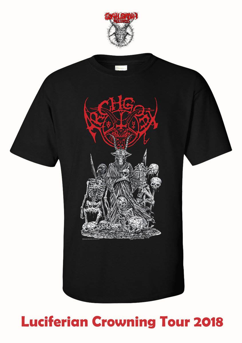 ARCHGOAT - “The Luciferian Crowning Tour 2018 official tshirt ...