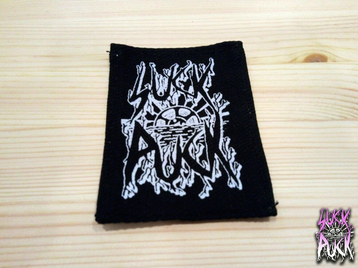 Screen-printed DIY textile patches. | Suck Puck Records