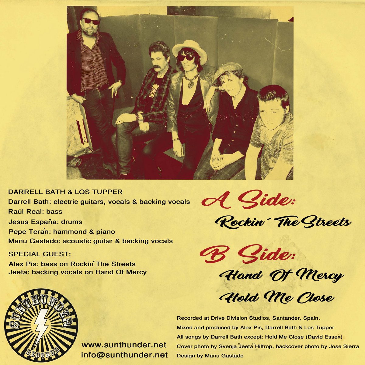 Darrell Bath & Los Tupper CD-SINGLE "Rockin´The Streets" | LOS TUPPER