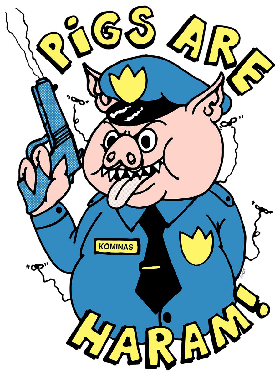 PIGS ARE HARAM T SHIRT The Kominas PIGS ARE HARAM T SHIRT The Kominas