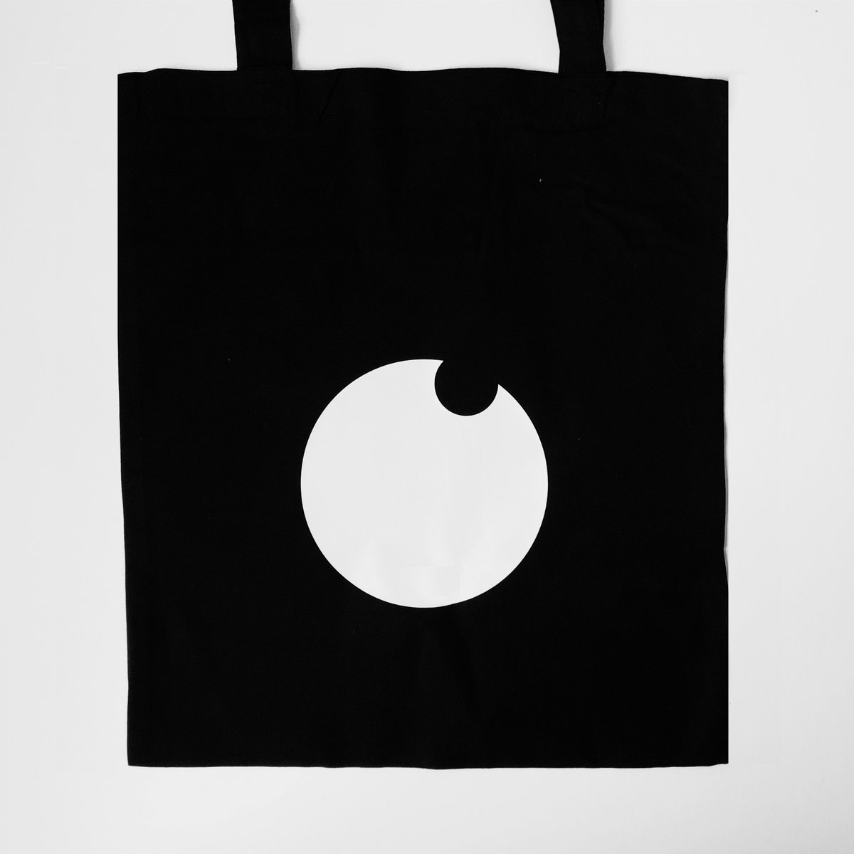 Perc Trax tote bag (black bag / white logo) | Perc Trax