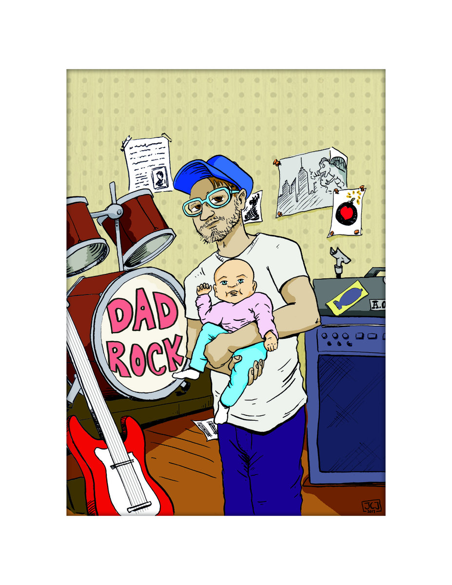 "Dad Rock" 8x10 Color Print | Lovesick Bombs