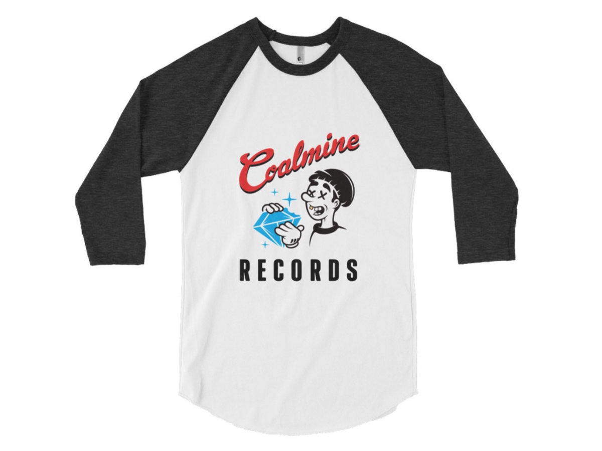 'Delicious Vinyl' Logo Flip (3/4 Sleeve, Heather Black/White ...