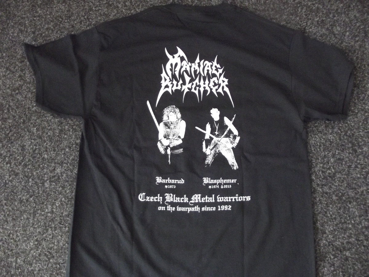 Maniac Butcher "Barbarians" t-shirt | Heidens Hart Records