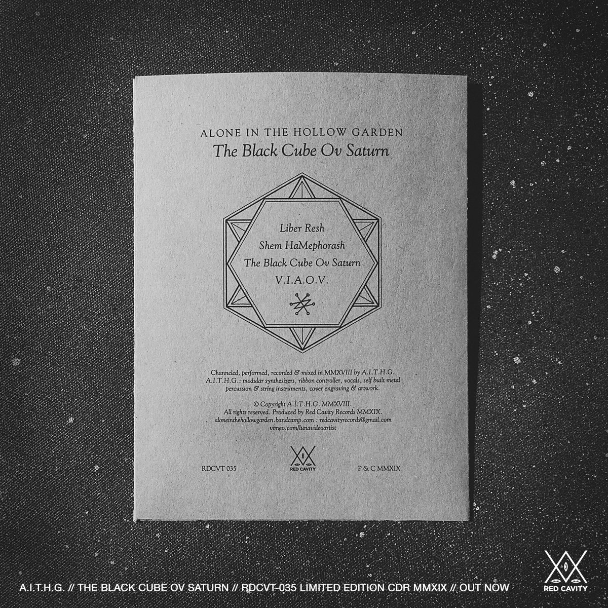 The Black Cube Ov Saturn | ALONE IN THE HOLLOW GARDEN