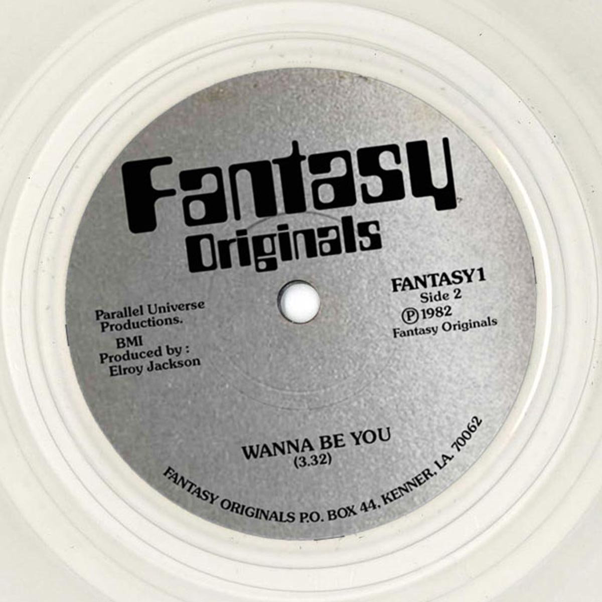 Elroy Jackson - Fantasy Originals #1. Clear 7" Dubplate. | Dubplated