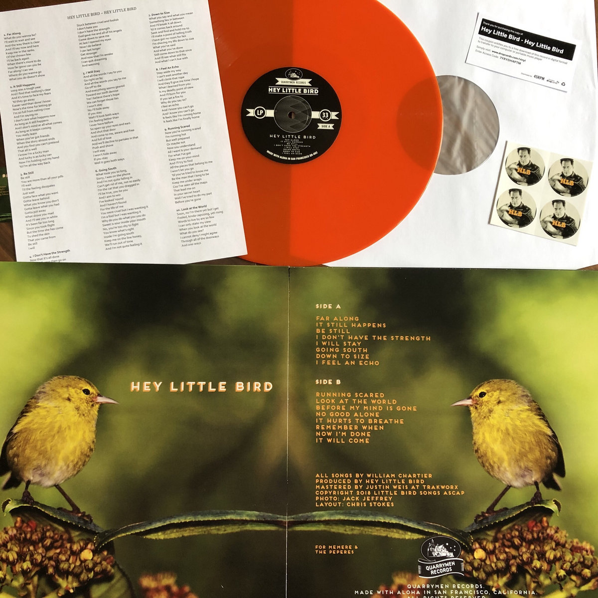 Hey Little Bird | Hey Little Bird | Quarrymen Records