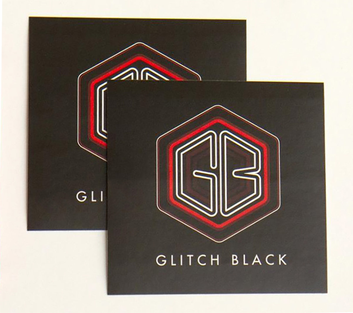 Glitch Black Logo Stickers (Pack of 4) | Glitch Black