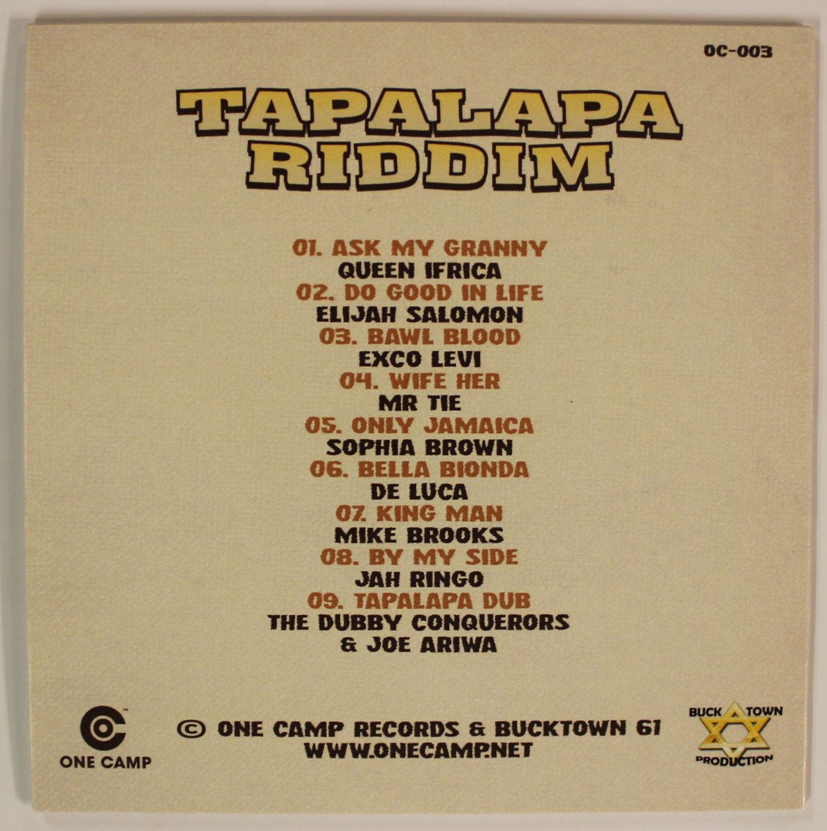 Tapalapa Riddim | Various Artists | Elijah Salomon