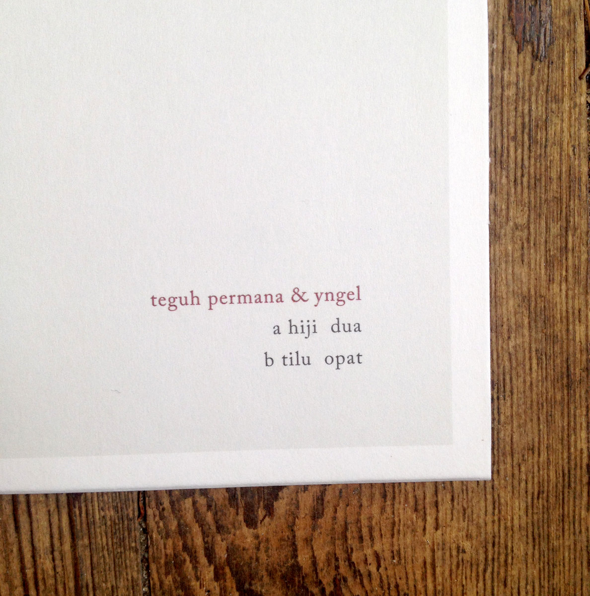 res016 - teguh permana & yngel | teguh permana & yngel | Resonans ...