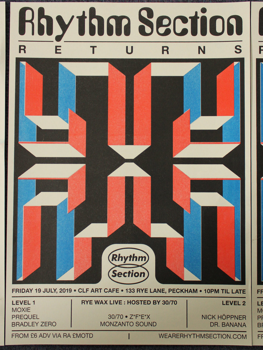 Rhythm Section 'Returns' Risograph Print | Rhythm Section International